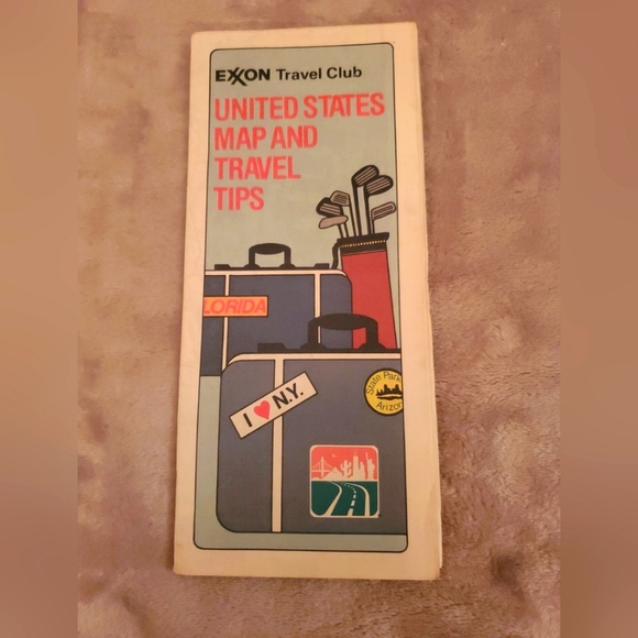 Other | Vintage Exxon Travel Club United States Map And Travel Tips ...